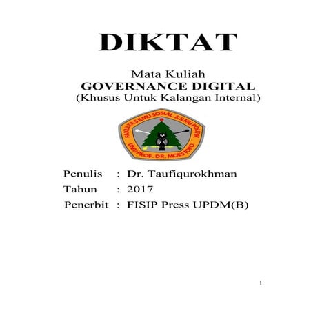 2017 diktat governance digital genap 05 12-2017 | PDF