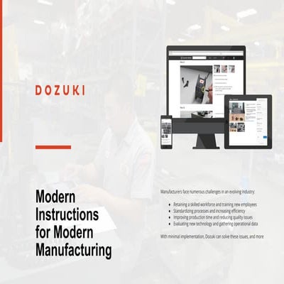 Modern Instructions for Modern Manufacturing with Dozuki | PDF