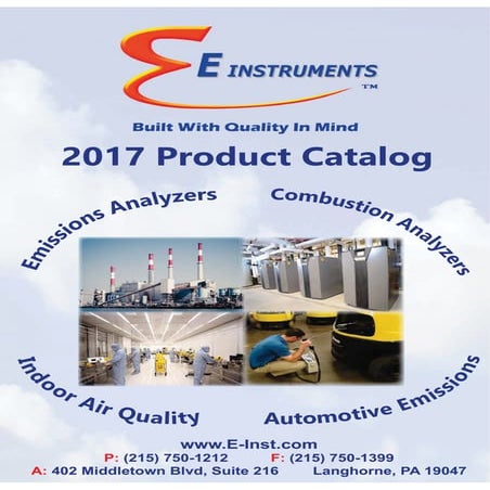 E Instruments Product Catalog 2017 | PDF