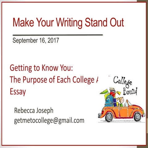 Make Your Writing Stand Out | PPT