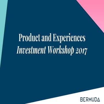 Product & Experiences Investment Workshop Presentation | PDF