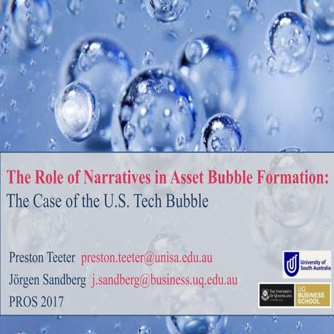 The Role of Narratives in Asset Bubble Formation - Dr. Preston Teeter | PPT