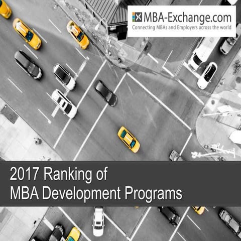 2017 Ranking of Development Programs | PPTX