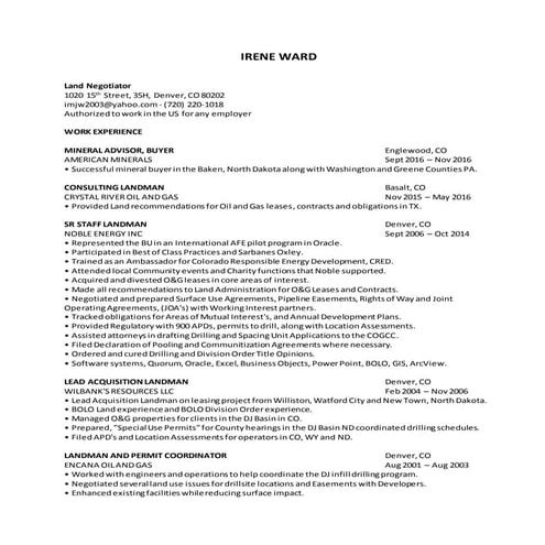 2017 Ward Resume | DOCX