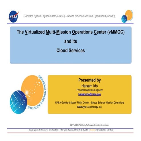 Virtualized Multi-Mission Operations Center (vMMOC) and its Cloud ...