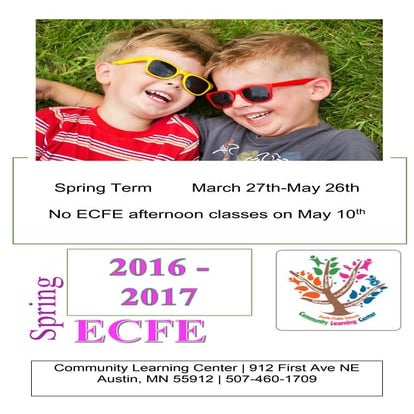 2017 Austin ECFE Spring Brochure | PDF
