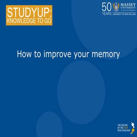 How to improve your memory | PPT