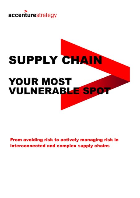 Supply Chain Risk Management: Vulnerability and Resilience in Logistics ...