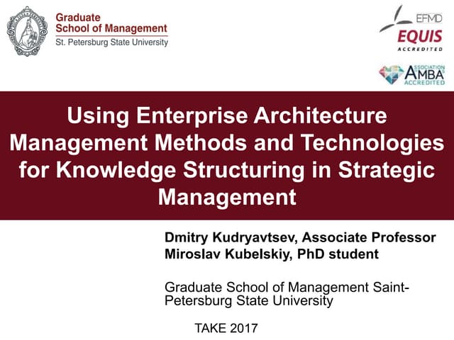 Representing strategic organizational knowledge via diagrams, matrices ...