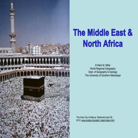 GHY101 Unit 5a Middle East & North Africa | PPT