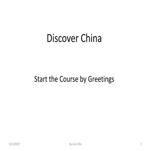 Basic Knowledge of the Chinese Language (Mandarin workshop A) | PPTX