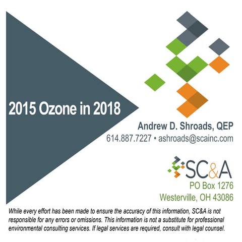 2015 Ozone Standard Nonattainment Areas | PDF