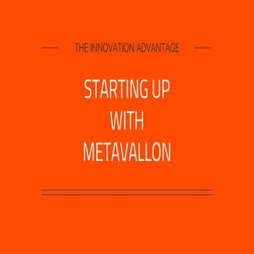 14032018-C4E-Starting up with Metavallon presentation | PPT