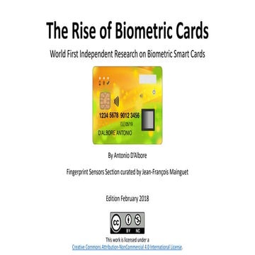 The Rise of Biometric Cards - Edition February 2018 | PPT