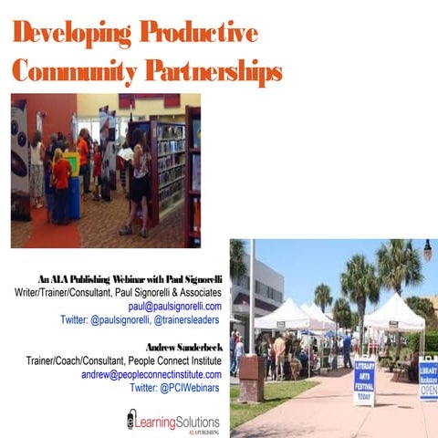 Developing Effective Community Partnerships (May 2018) | PPT