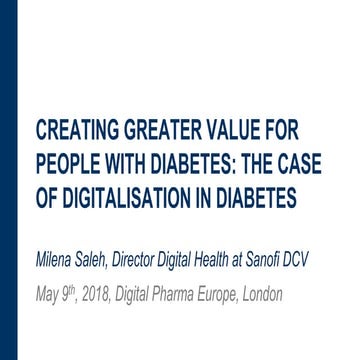 Artificial Intelligence in Diabetes Care | PPTX
