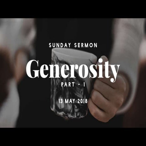 Part-1 : Generosity | PPTX