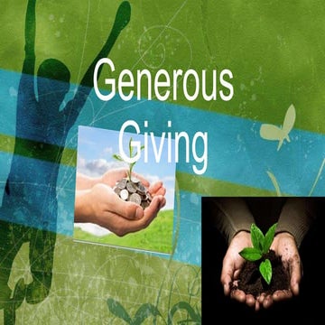 Generous Giving - Pastor Doreen Teh - 3 June 2018 | PPTX