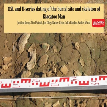 2018-08-31 - Tim Pietsch - How old was Kiacatoo Man? | PPT