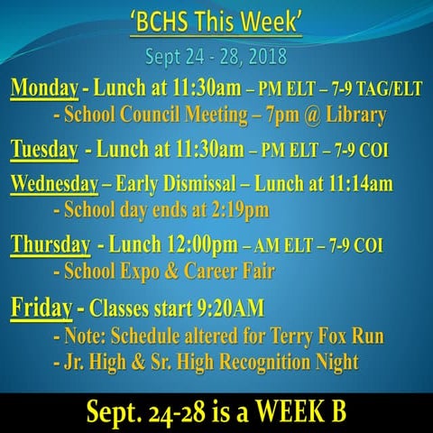 2018 09-24 bchs announcements | PPTX