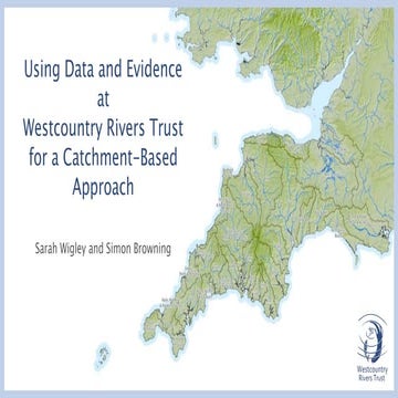 Catchment Data & Evidence Forum 28/09/18 - Westcountry Rivers Trust | PPT