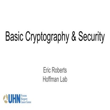 Basic Cryptography & Security | PPT