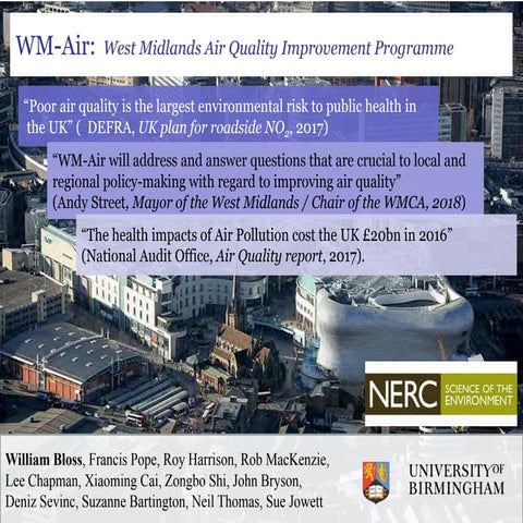 William Bloss (University of Birmingham) - WM-Air: West Midlands Air ...