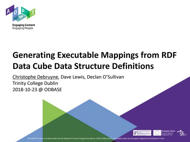 Generating Executable Mappings From Rdf Data Cube Data Structure 5984