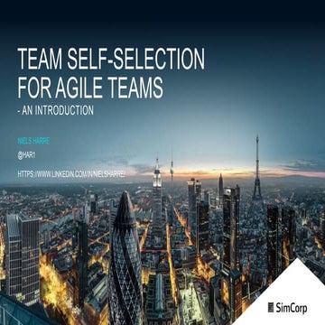 2018 11-22 meetup - self-selection for agile teams | PPTX | Technology ...