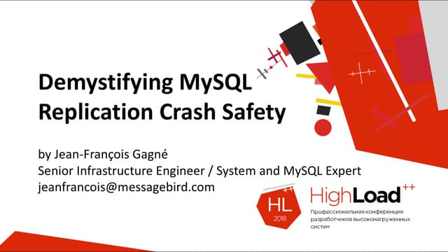 Demystifying Mysql Replication Crash Safety Ppt 6553
