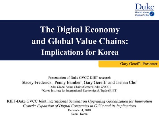 Global value chains | PPT