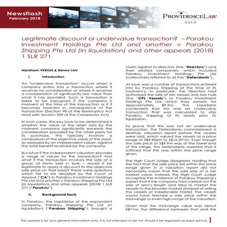 2018.02 Legitimate discount or undervalue transaction? – Parakou ...