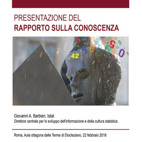 G.A. Barbieri, Istat, Presentazione del Rapporto sulla conoscenza | PDF