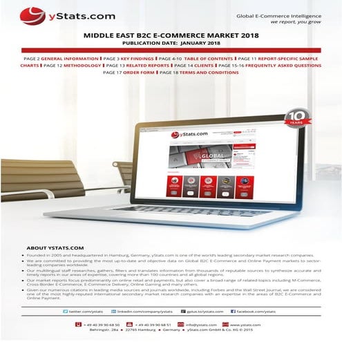 Product Brochure: Middle East B2C E-Commerce Market 2018 | PDF | Internet | Computing
