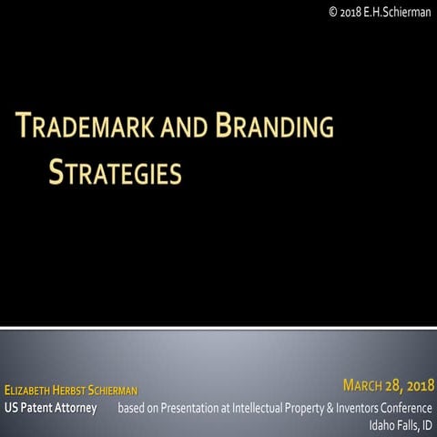 Trademark and Branding Strategies | PPTX | Marketing and Advertising ...