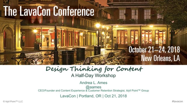 Analysis template for LavaCon "Creating a Content Strategy Ecosystem ...