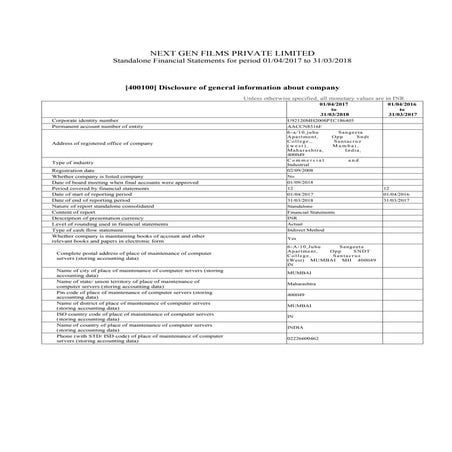 2018.03.31 Next Gen Financial Statements | PDF