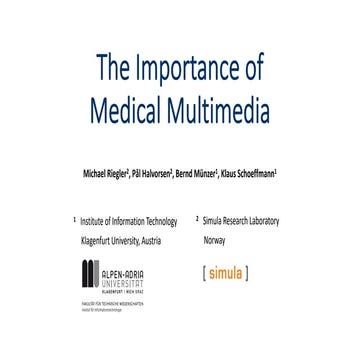 The Importance of Medical Multimedia | PDF