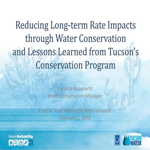 Reducing Long-Term Rate Impacts Through Water Conservation, and Lessons ...