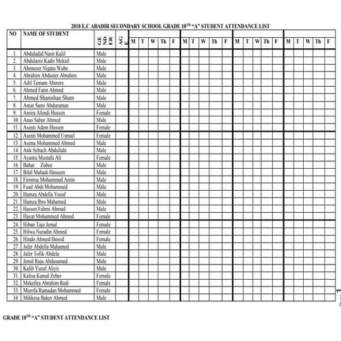 2018-G-10TH “B STUDENT ATTENDANCE LIST.docx