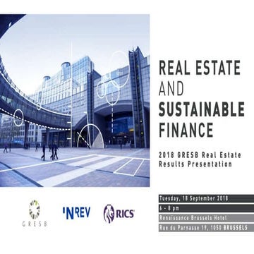 Real Estate and Sustainable Finance | Brussels | PPTX