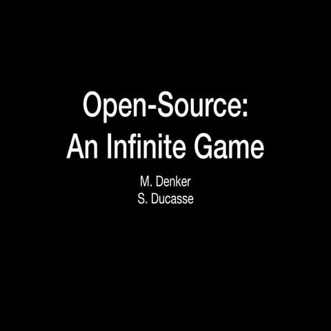 Open-Source: An Infinite Game | PDF