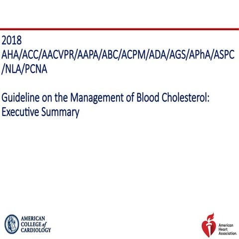 Guideline on the management of blood Cholesterol.ppt