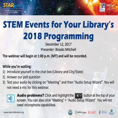 STEM Events for Your Library’s 2018 Programming Webinar | PPT