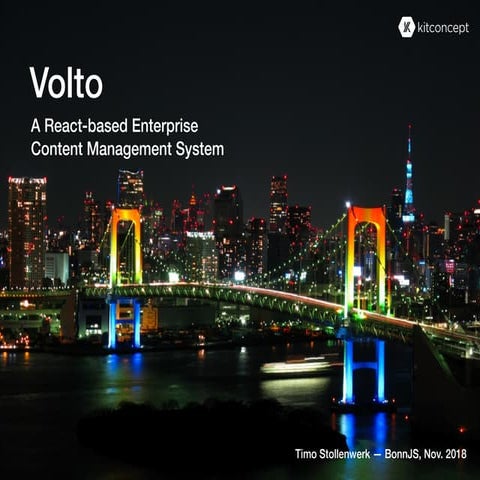 Volto - A React-based Enterprise Content Management System | PPT