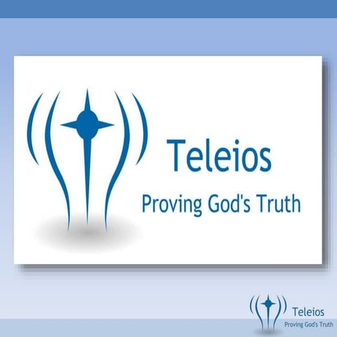 2018 Teleios talk at Bible-believing seminary | PPTX | Christianity ...