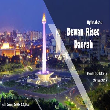 Optimalisasi Dewan Riset Daerah | PPT