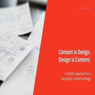 Content is Design, Design is Content – How To Design For User ...