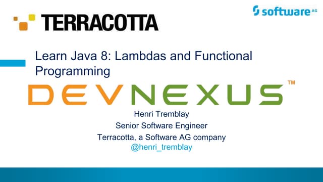 Devnexus 2018 Learn Java 8 Lambdas And Functional Programming Ppt
