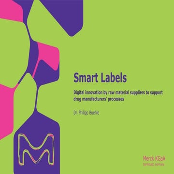 Smart Labels - Digital Innovation by Raw Material Suppliers to Support ...